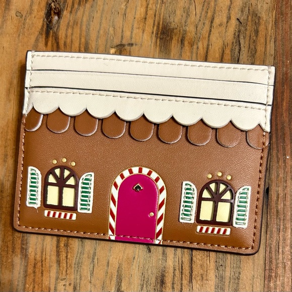 kate spade | Accessories | Kate Spade Gingerbread House Card Holder ...
